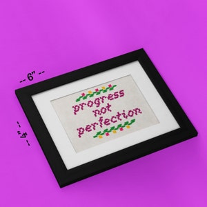 Progress Not Perfection Motivational Poster for Kids Positive ...