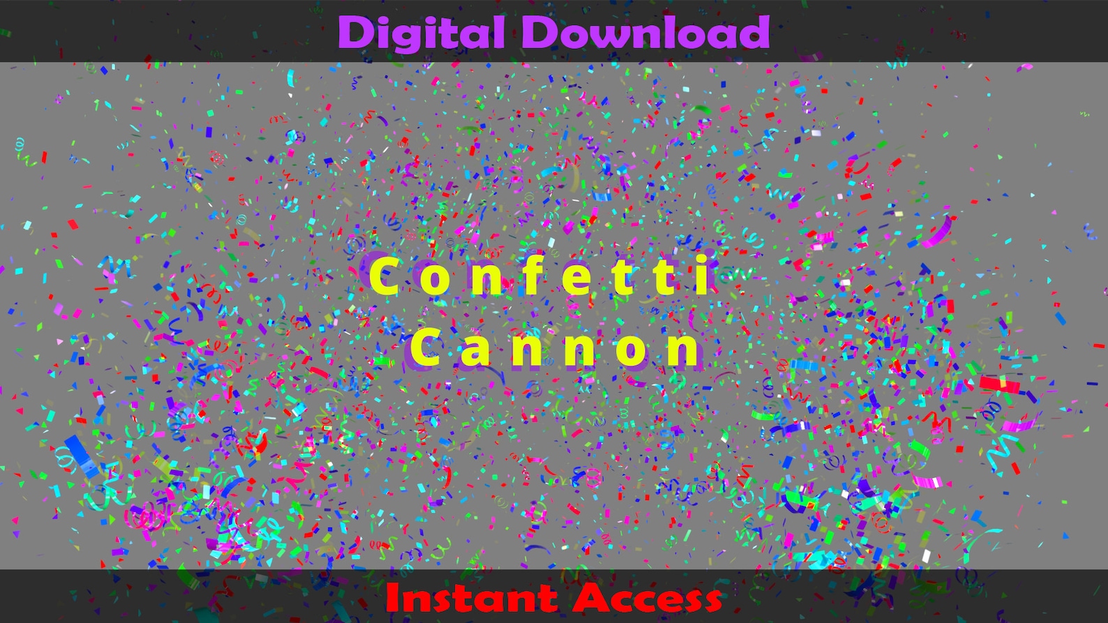Confetti Cannon - Animated Overlay | Single VFX for Twitch ...