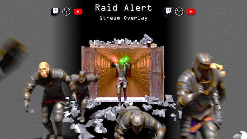 Knight Raid Alert | Fun Medieval Twitch Raid Animation | VFX Overlay ...