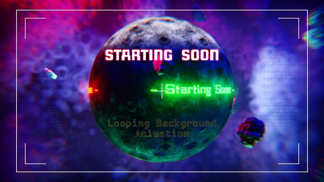 Starting Soon | Lunar Nebula | Sci-fi Looping Stream Animation for ...