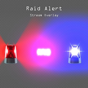 Raid Alert – Red & Blue Flashing Lights | Animated Twitch Overlay | VFX ...