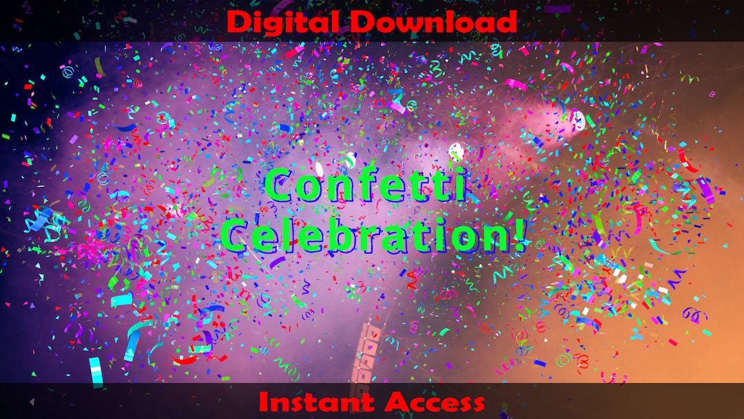 Confetti Celebration - Animated Overlay | Single VFX for Twitch ...
