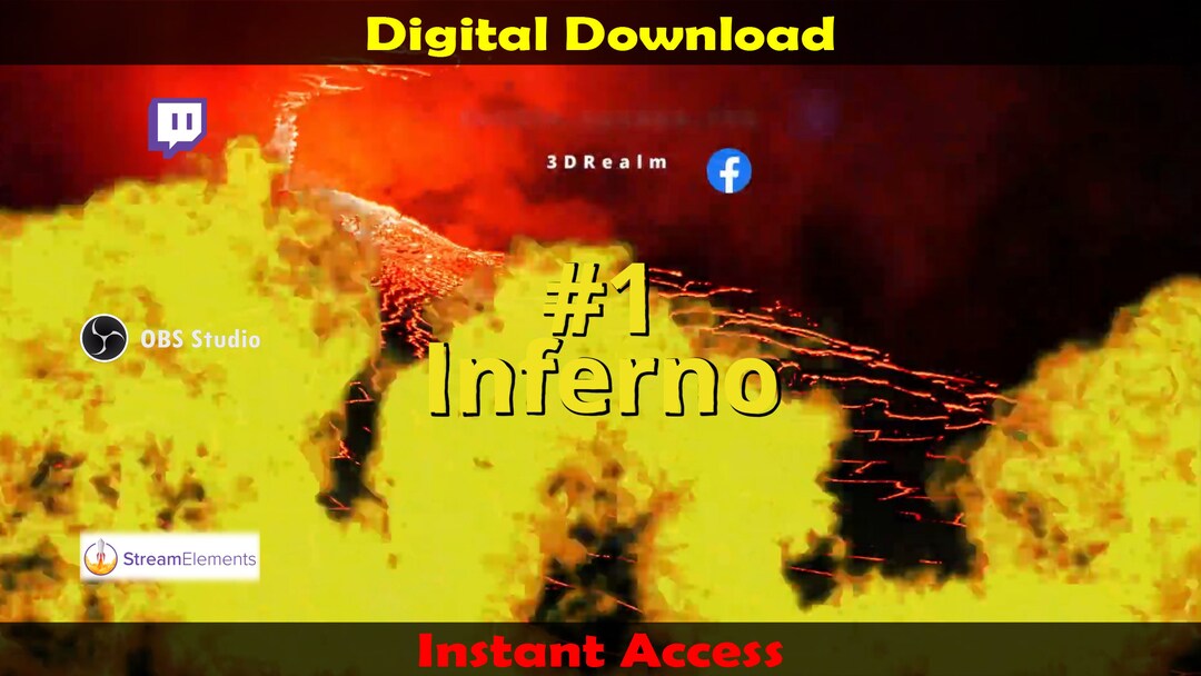 Fire FX | Overlay 2-pack | Animated Inferno & Retro Pyro Stream Effects ...