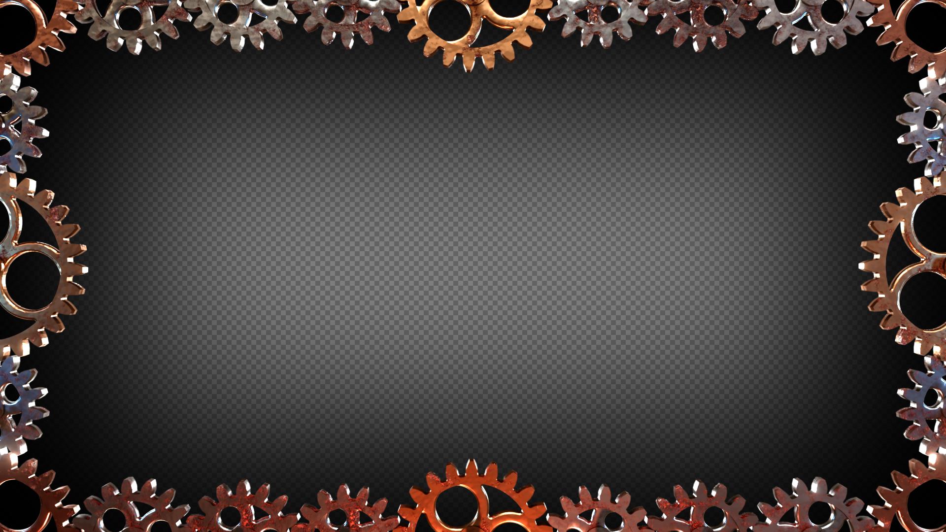 Steampunk Gears | Border Overlay | Looping Animated Stream Decoration ...