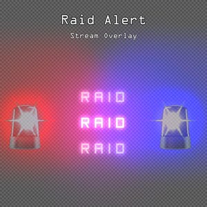 Raid Alert – Red & Blue Flashing Lights | Animated Twitch Overlay | VFX ...