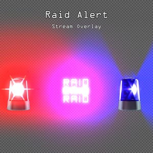 Raid Alert – Red & Blue Flashing Lights | Animated Twitch Overlay | VFX ...