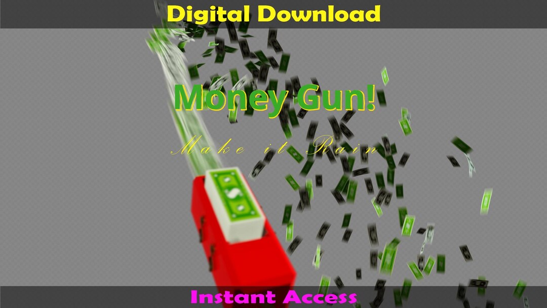 Red Rainmaker - Animated Money Gun Overlay | Twitch Streamelements ...