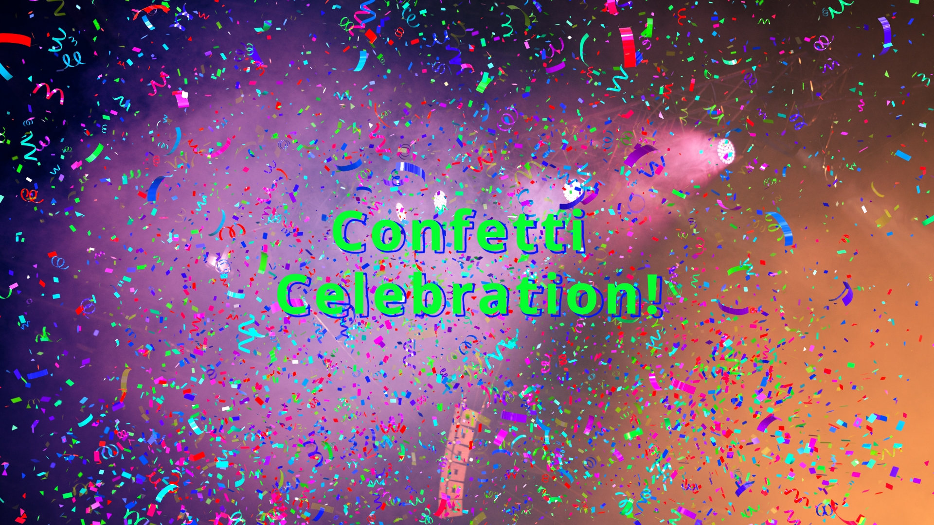 Confetti Celebration - Animated Overlay | Single VFX for Twitch ...