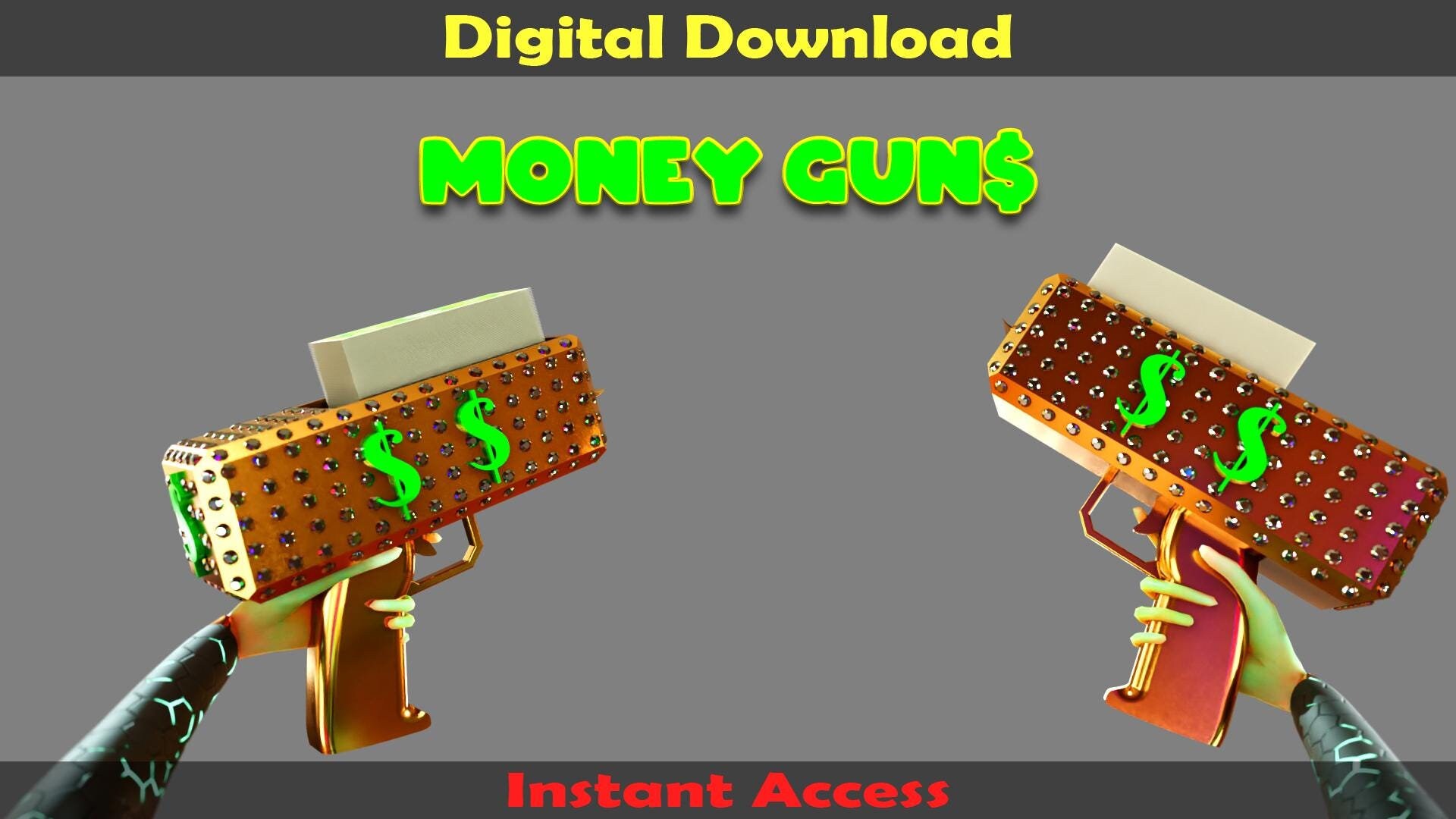Double Guns - Money Gun Animation | Overlay VFX for Twitch ...