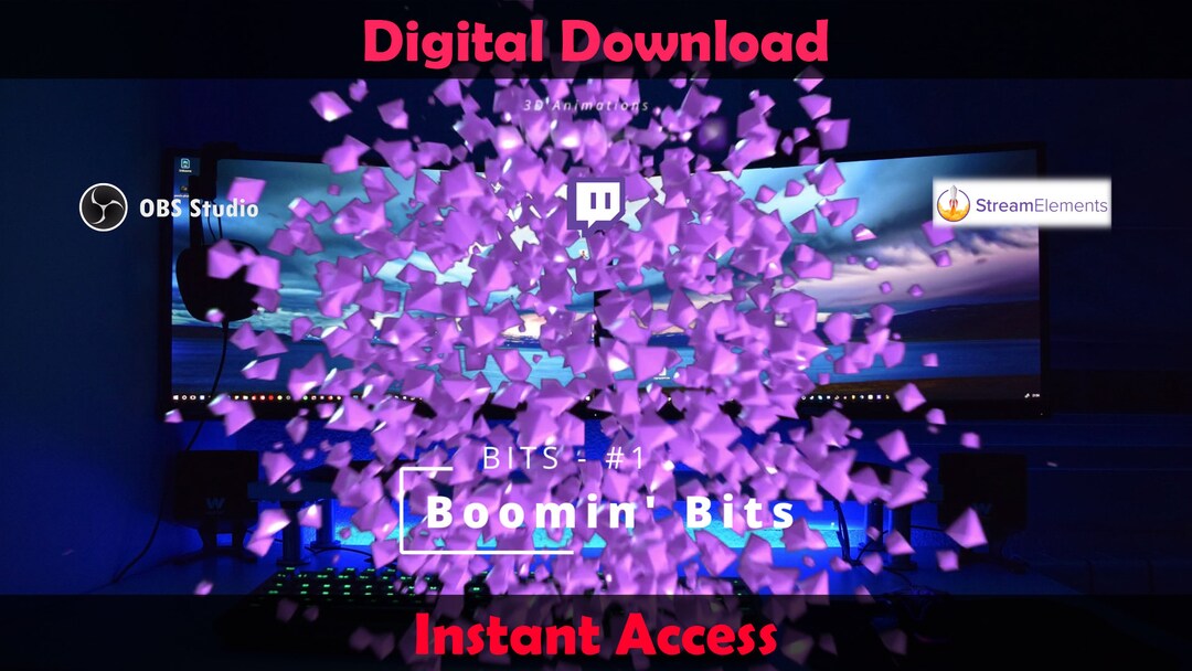 Bits Overlay Pack #2 | *3x-pack!* | Stream Engaging | Dynamic Visual ...