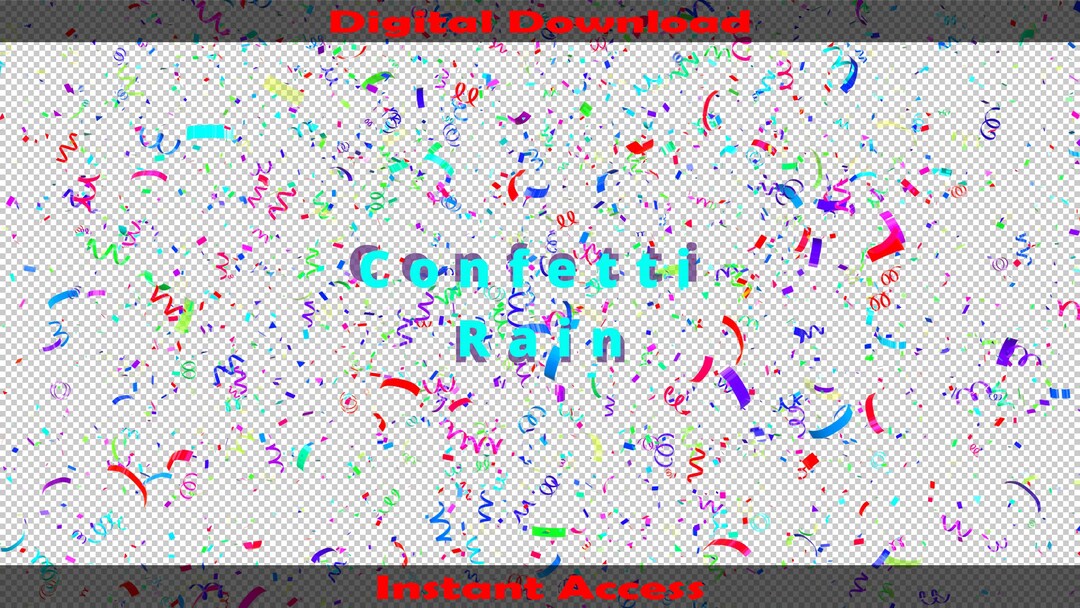 Confetti Rain - Animated Overlay | Single VFX for Twitch Streamelements ...