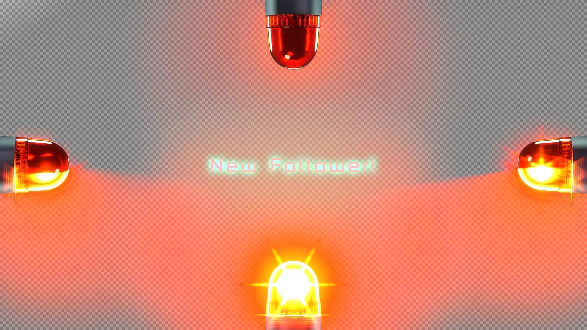 New Follower Alert | Animated Spinning Lights Twitch Overlay | Stream ...