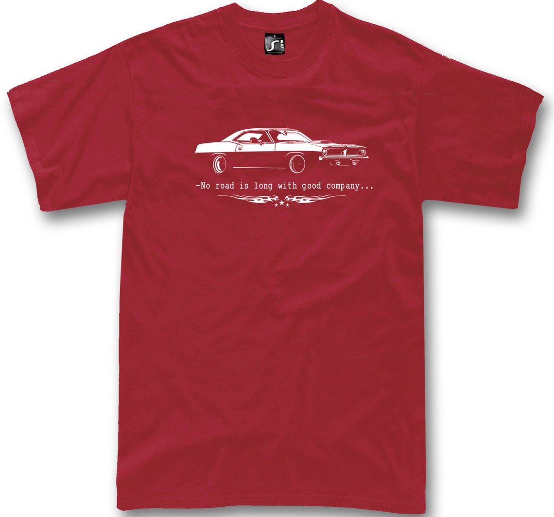 Muscle Car T-shirt V8 Supercharger Classic Hemi Us Retro Cuda T-shirt ...