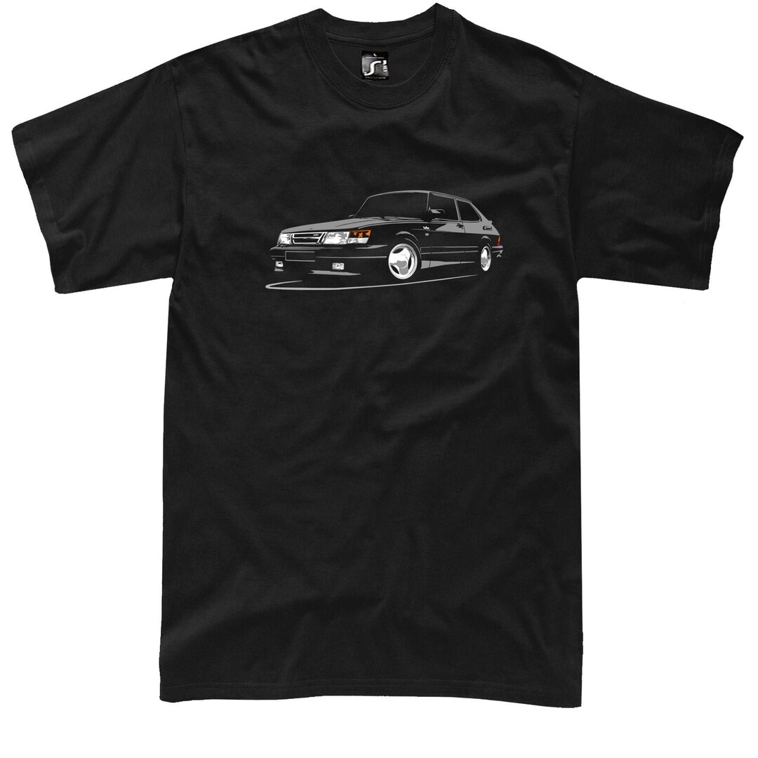 T-shirt for Saab 900 Turbo Fans Sweden Classic Sportscar Swedish Art ...