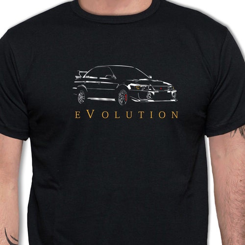Tshirt for Evo X Mitsubishi Fans T-shirt Evolution Jdm White S - Etsy