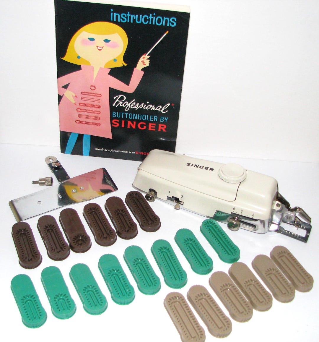 Singer Professional Buttonholer Attachment for Your Low Shank Zig-zag ...