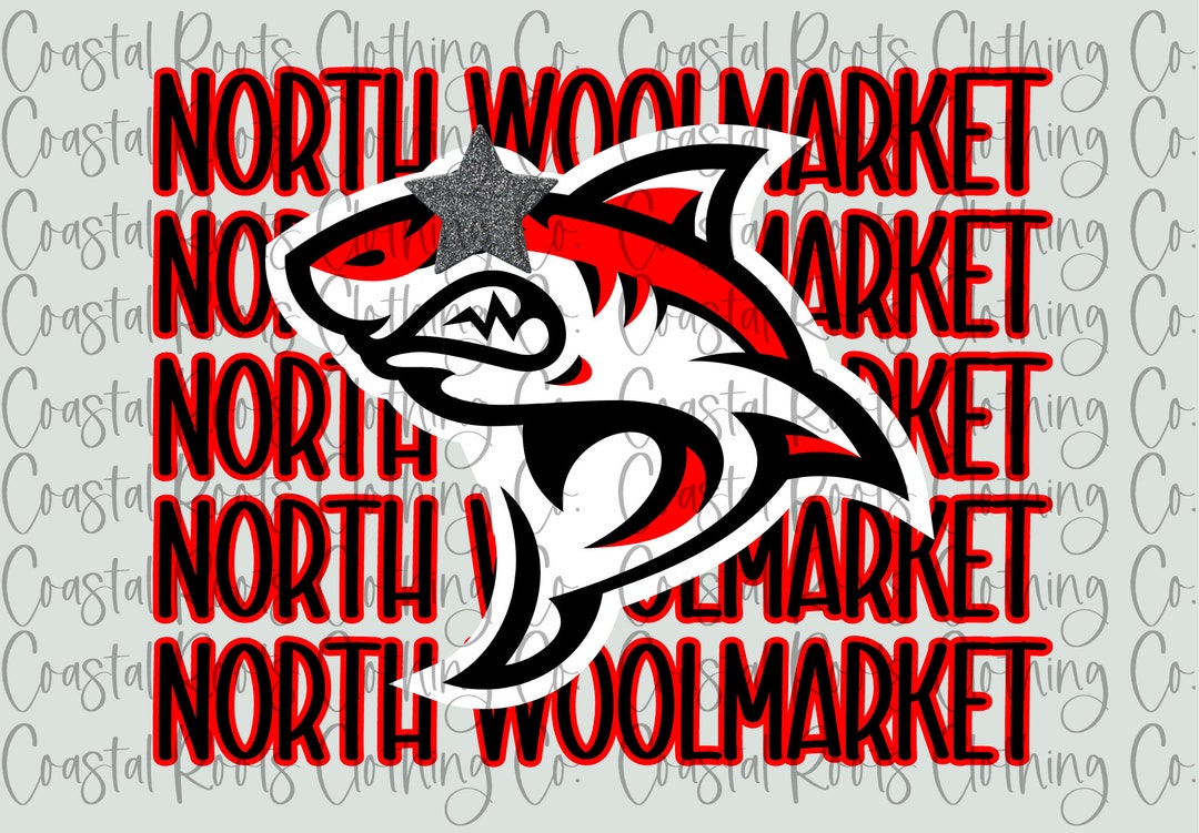 North Woolmarket Preppy Shark PNG - Etsy