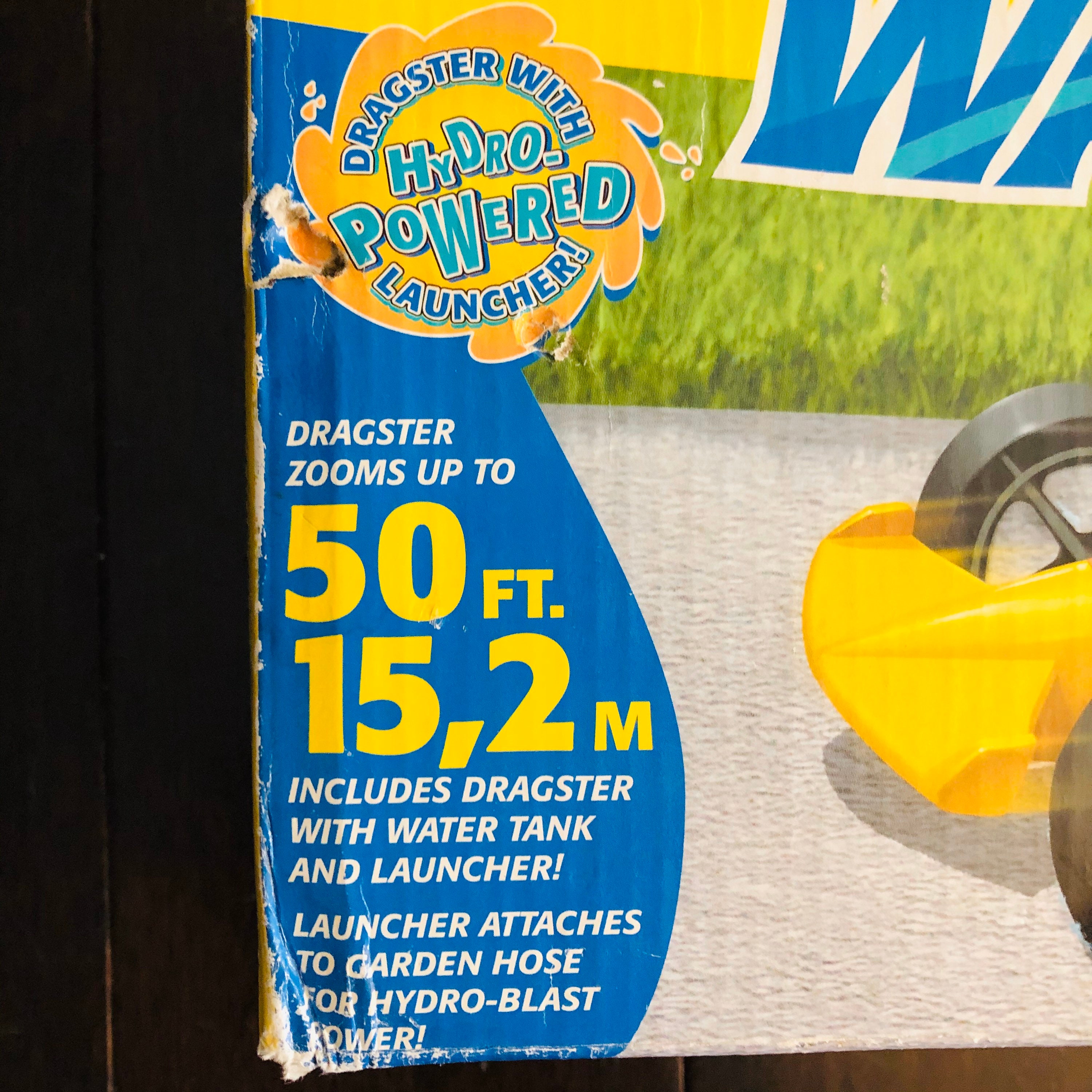 NEW Vintage Wham O Water Blaster Speedway Hydro Powered Dragster Drag ...
