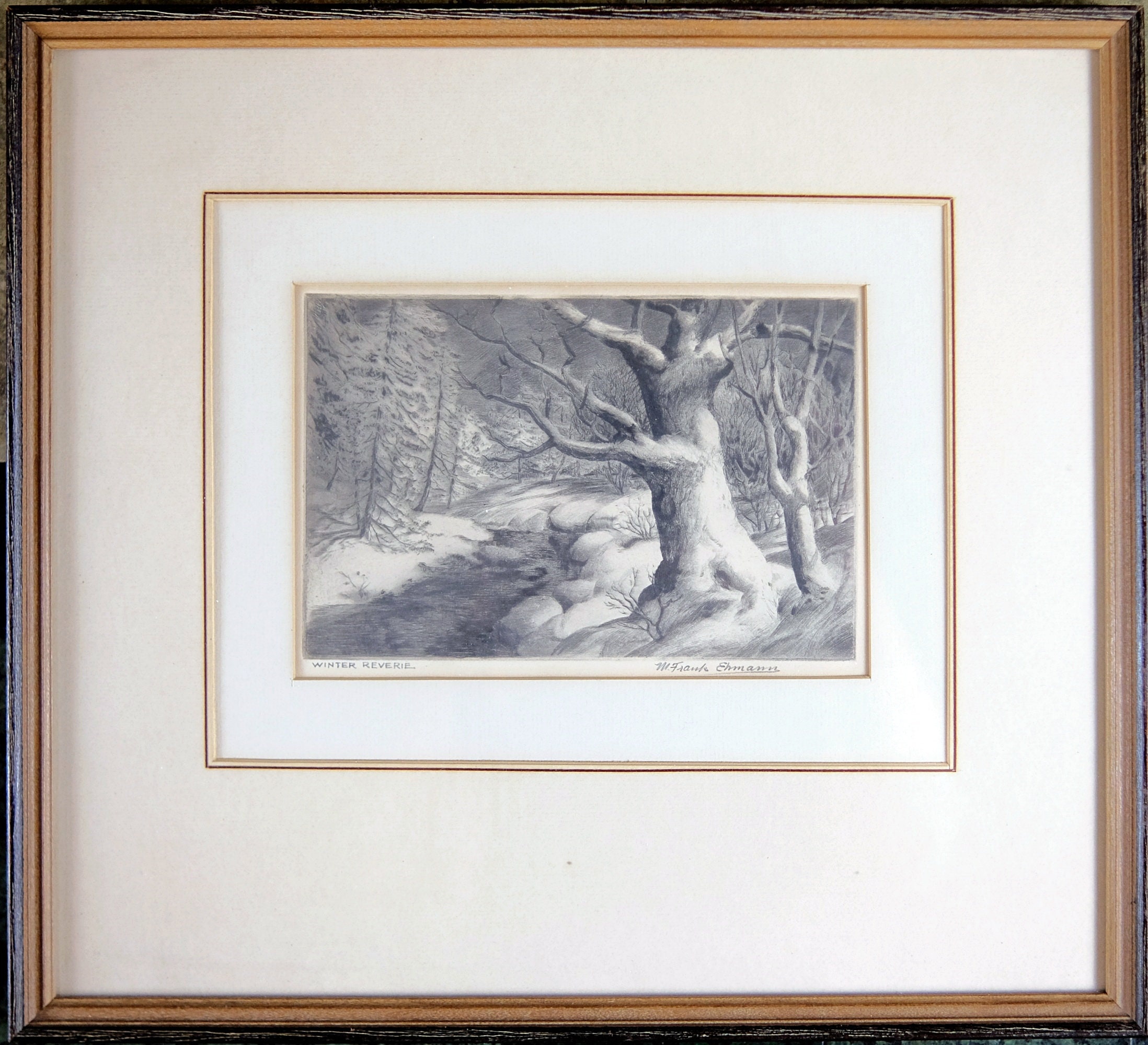 Lot of Three Original Etching Pencil Signed M Frank Ehmann - Etsy