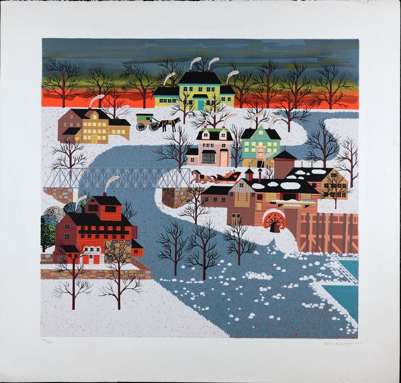 Vintage Serigraph & Silkscreen Print Pencil Signed by Kevin | Etsy