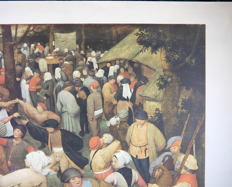 Vintage Print, Pieter Bruegel Wedding Dance, Signed Serigraph, 1970 - Etsy