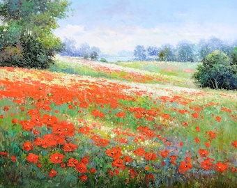 Spring Oil Painting - Etsy