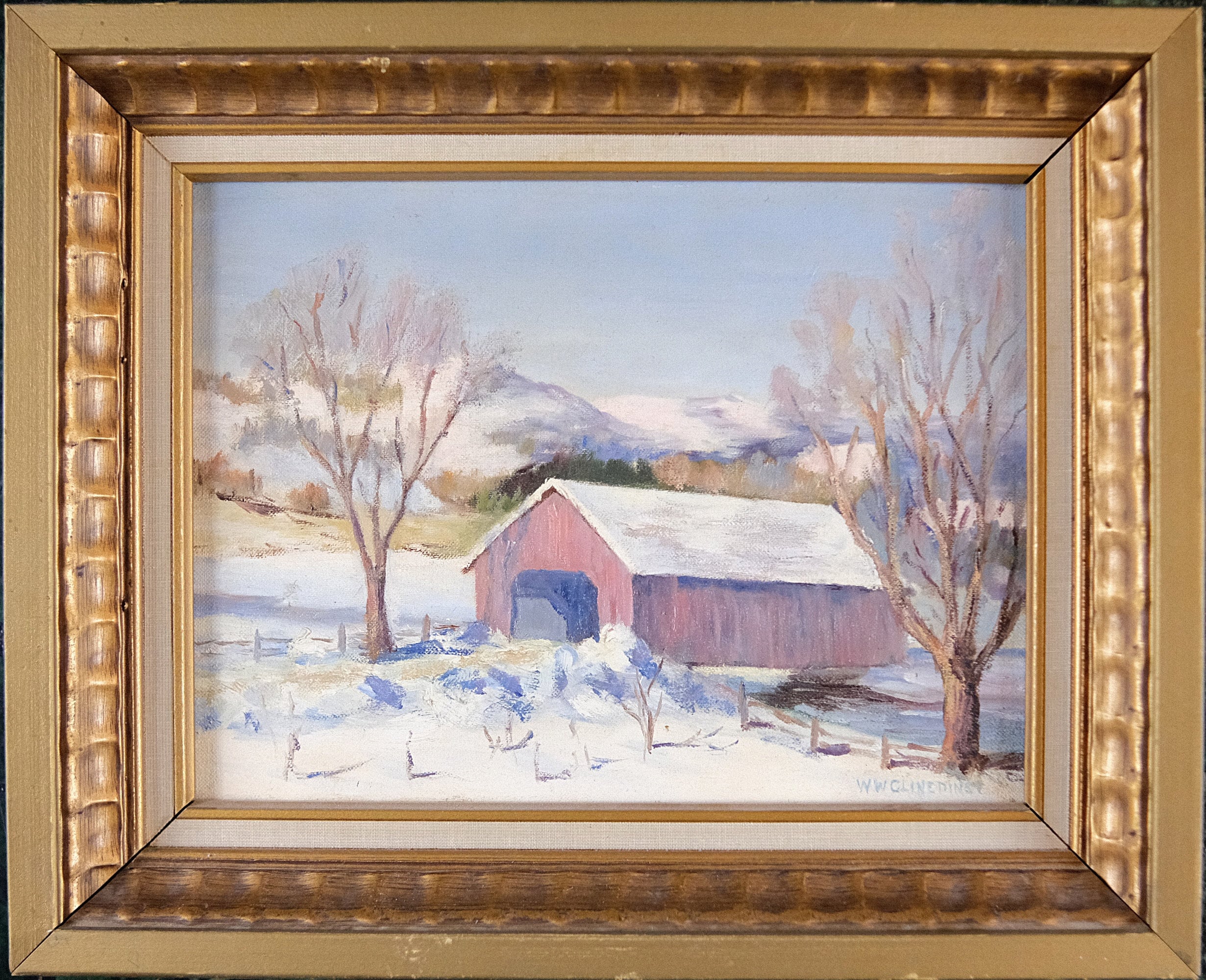 Vintage Oil Painting With Frame Signed by Wendel Clinedinst - Etsy
