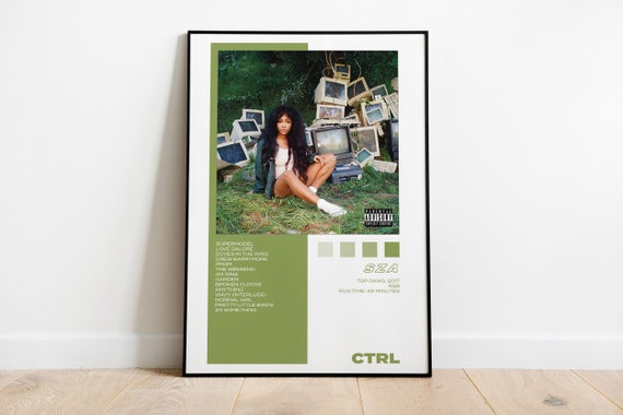 SZA CTRL Album Artwork Poster Tracklist Poster Album Art | Etsy