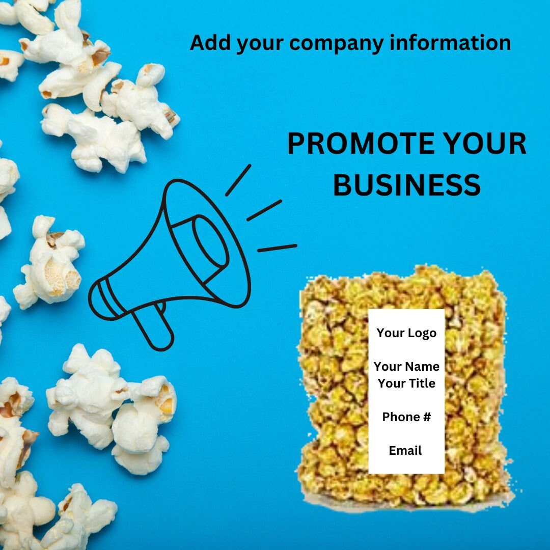 Promotional Popcorn Pack - Etsy