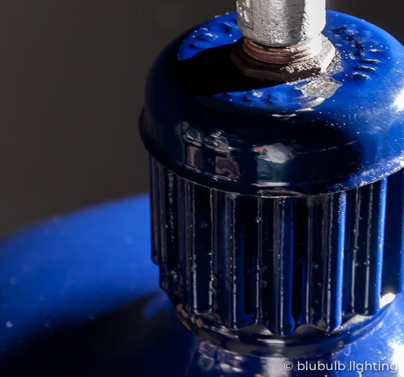 Cobalt Abolite Vintage Industrial Light Fixture - Etsy