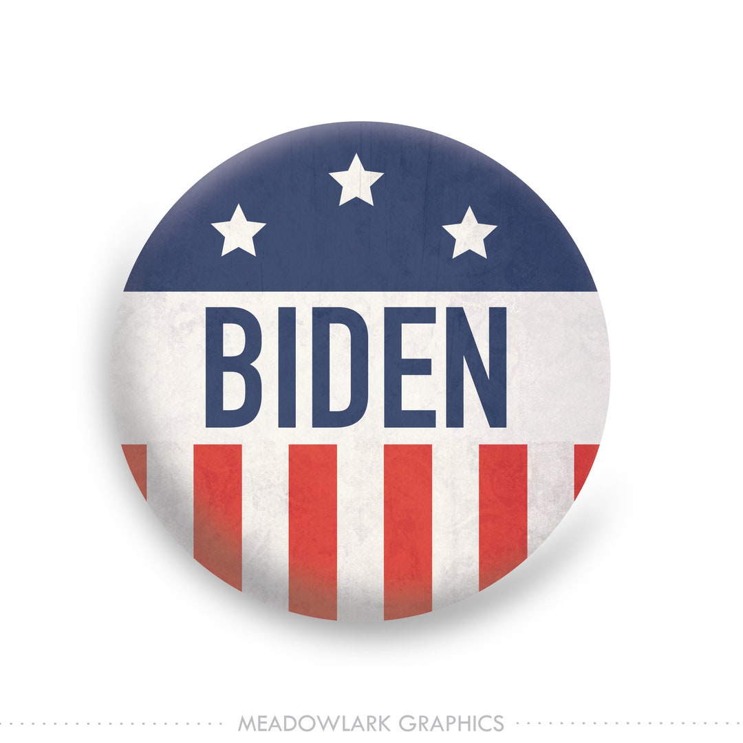 Joe Biden Vintage Flag Pinback Button // Fridge Magnet // Badge Magnet ...