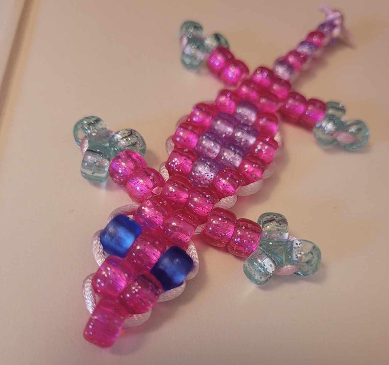 Kandi Lizard Keychain (CUSTOM & PRESETS AVAILABLE!) - Etsy