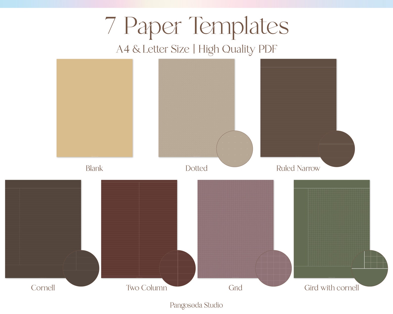 Digital Note Taking Template Goodnote Notability Noteshelf | Etsy