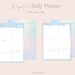 Digital Daily Planner Daily Check in Template, to Do List Template ...