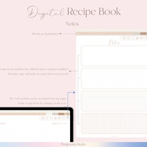 Digital Recipe Book- Recipe Planner, Meal Planner, Digital Cookbook ...