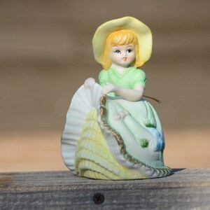 Vintage Southern Belle Ceramic Hand Bell. Victorian Lady Collectible ...