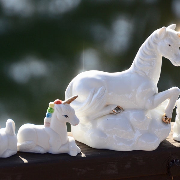 Unicorn Figurines - Etsy