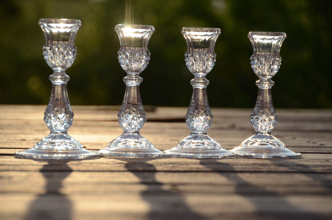 CRYSTAL CANDLESTICK Holder | Sold per Candlestick | Diamond Point ...