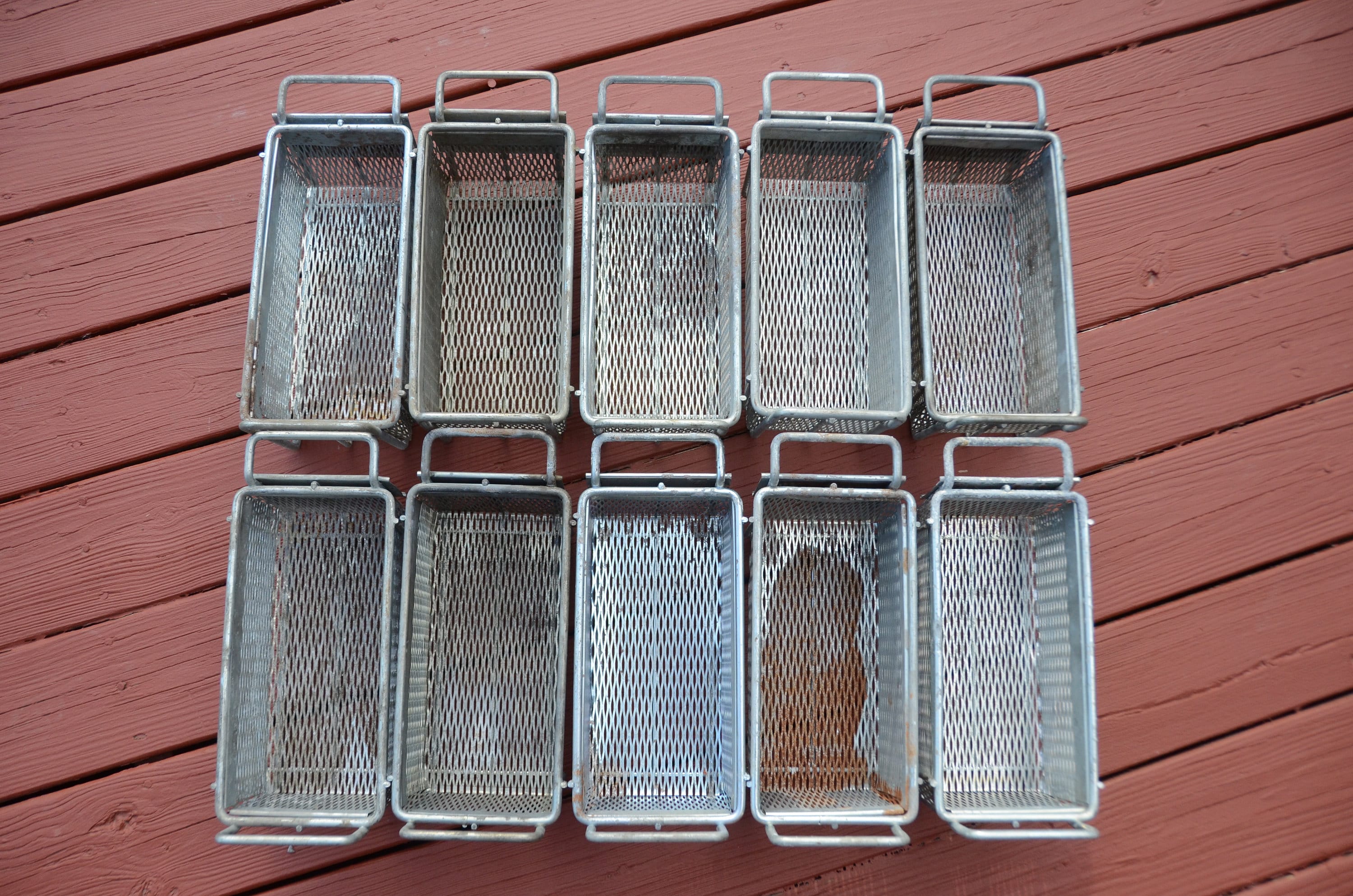 INDUSTRIAL METAL Baskets Steel Mesh Wire Basket Storage - Etsy