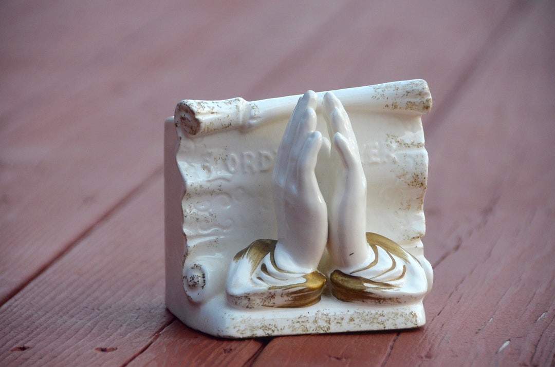 Vintage Lefton Lord's Prayer Planter Vase: Religious Easter Decor ...