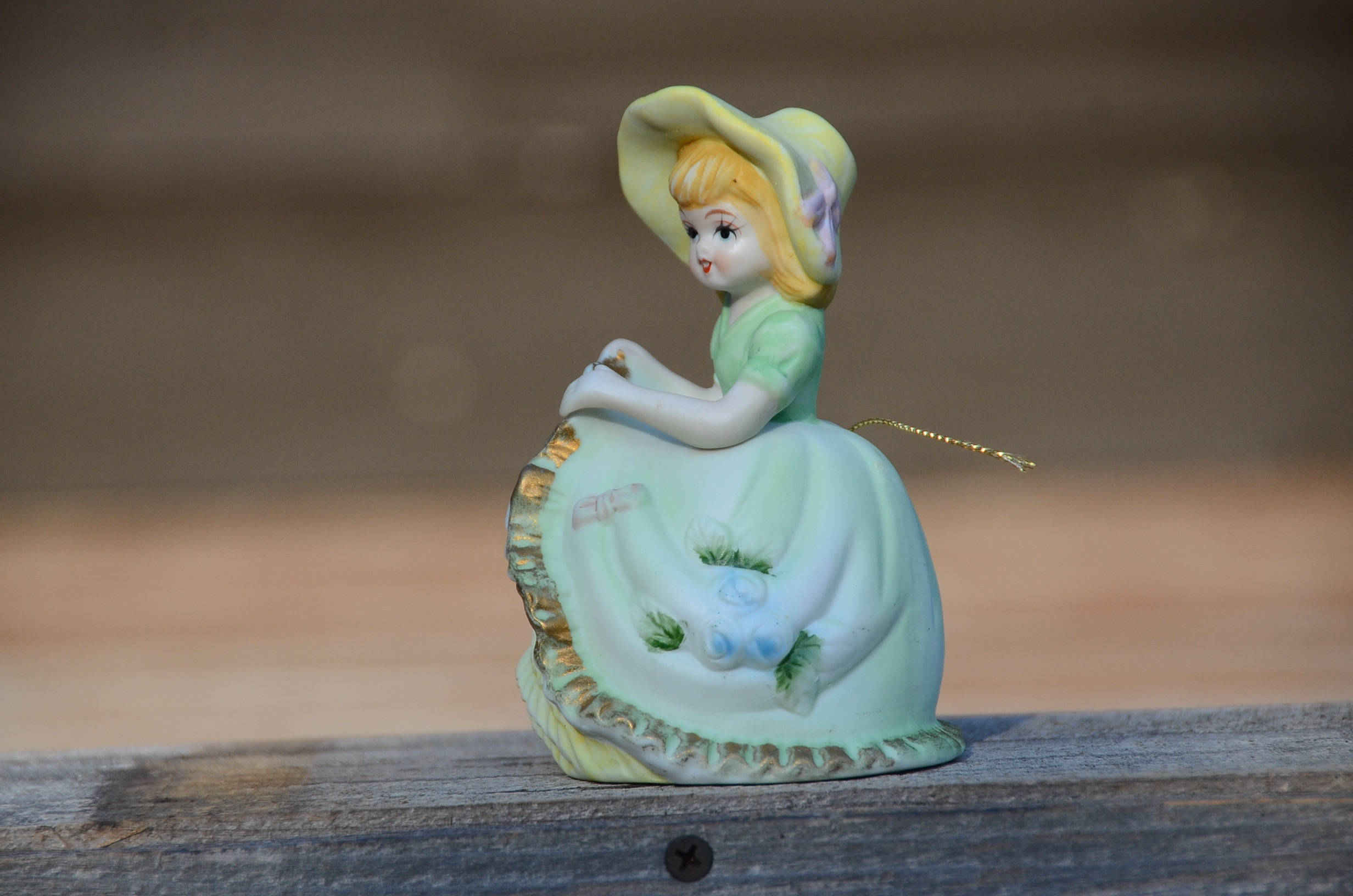 Vintage Southern Belle Ceramic Hand Bell. Victorian Lady Collectible ...