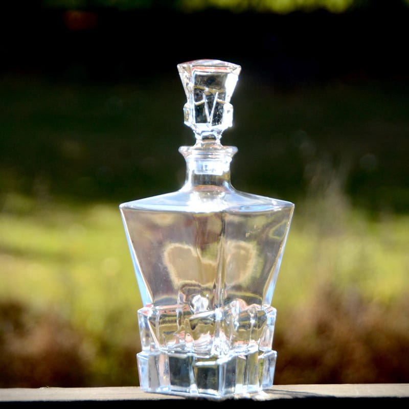 Square Decanter - Etsy