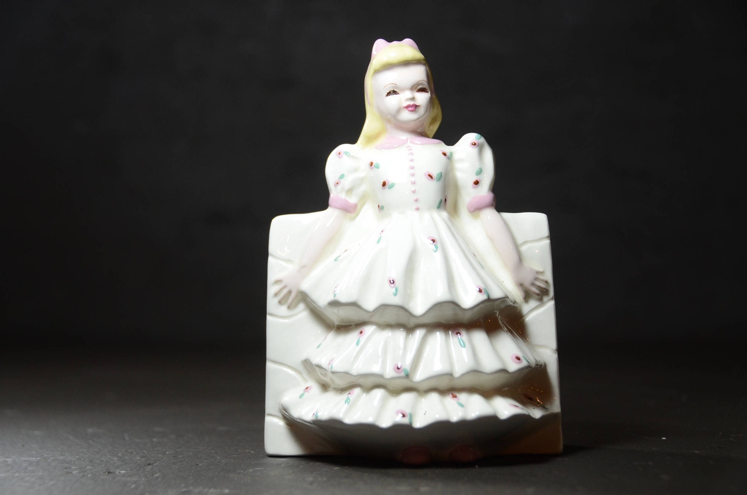 Vintage Ceramic Girl Planter/Vase. Girl's Birthday Vase. | Etsy