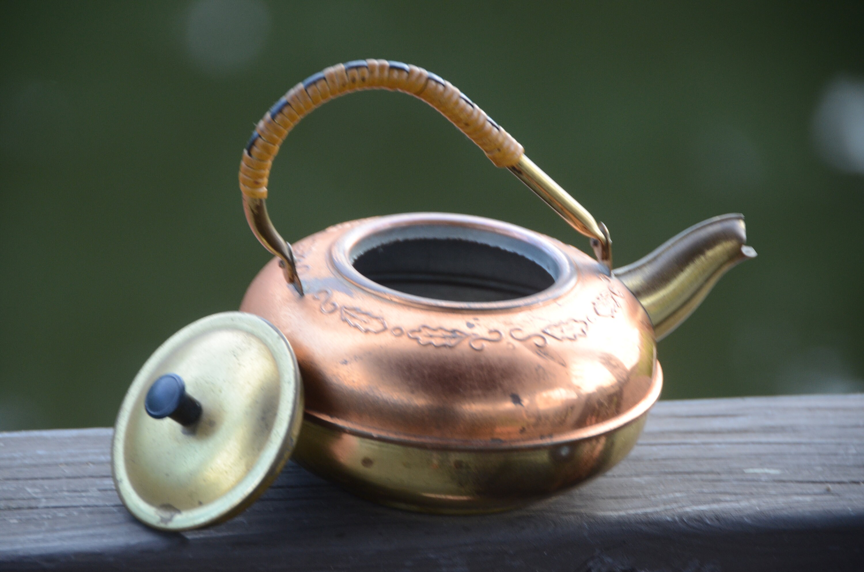 Small Copper and Brass TEAPOT Made in Holland Danish Tea - Etsy UK