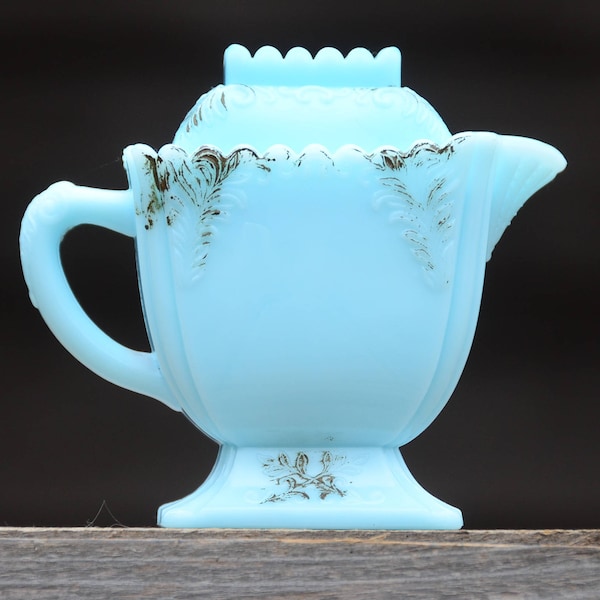 Blue Milk Glass - Etsy