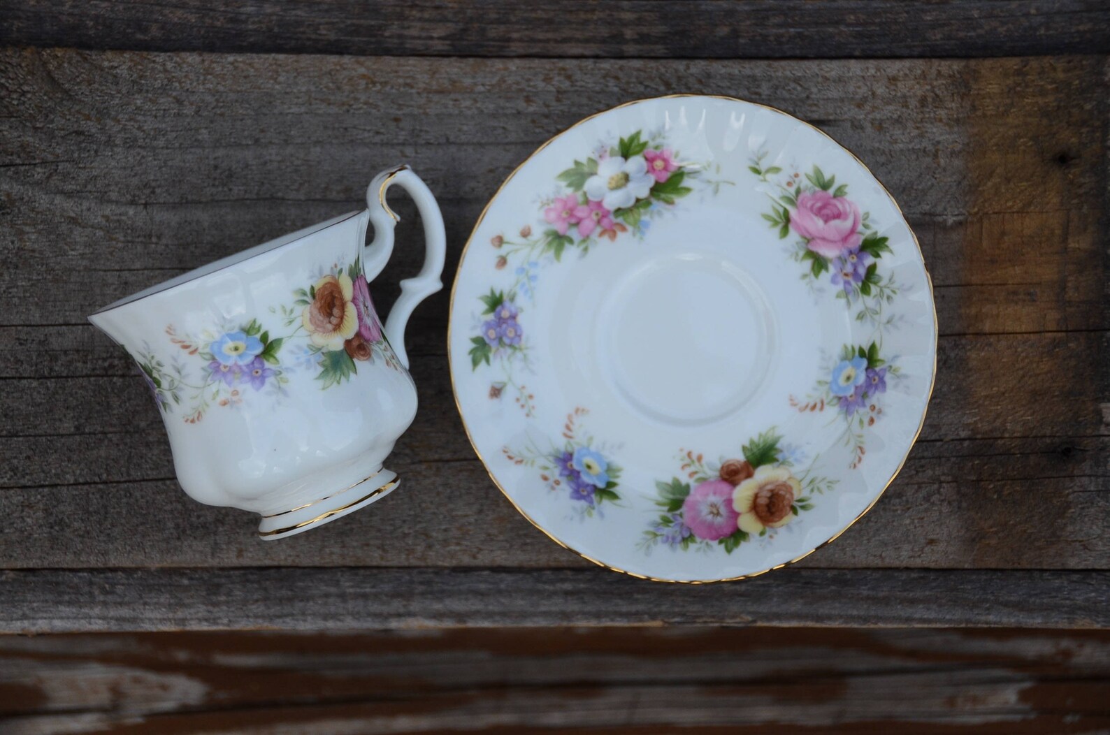 Royal Adderley "the Danbury Mint" Fine Bone China England Teacup and ...