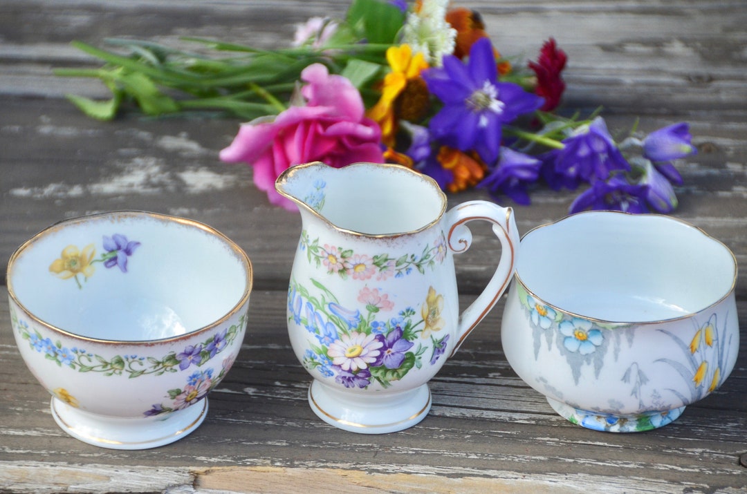 3-piece Porcelain Dishes Sold Together | Roslyn China GARLAND Creamer ...