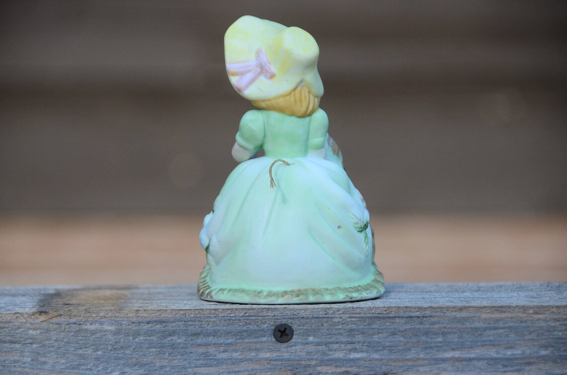 Vintage Southern Belle Ceramic Hand Bell. Victorian Lady - Etsy