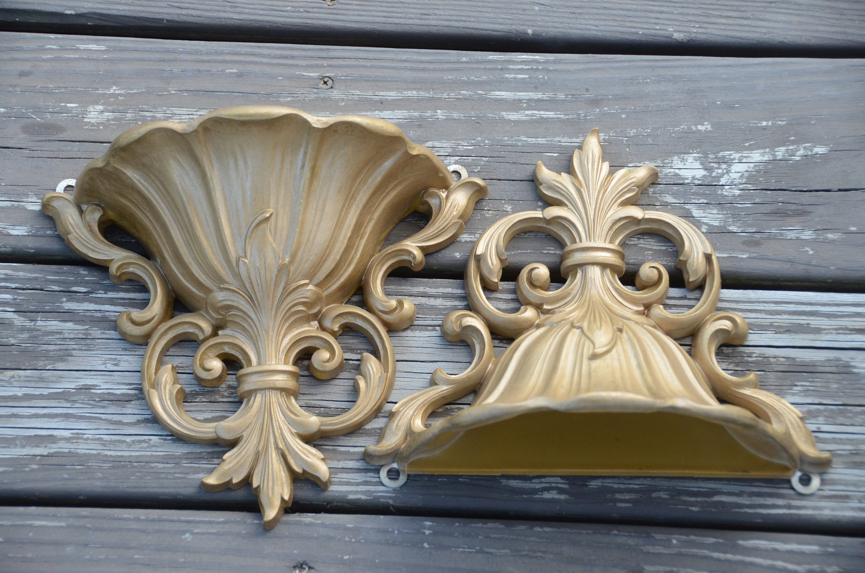 Vintage Syroco Wall Pocket Planter Sconce: Regency Mid-century Decor - Etsy