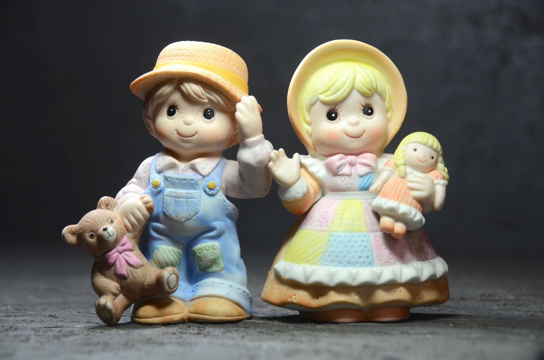 Vintage Homco Patchwork Figurines: Country Farm Decor #71-P63 - Etsy